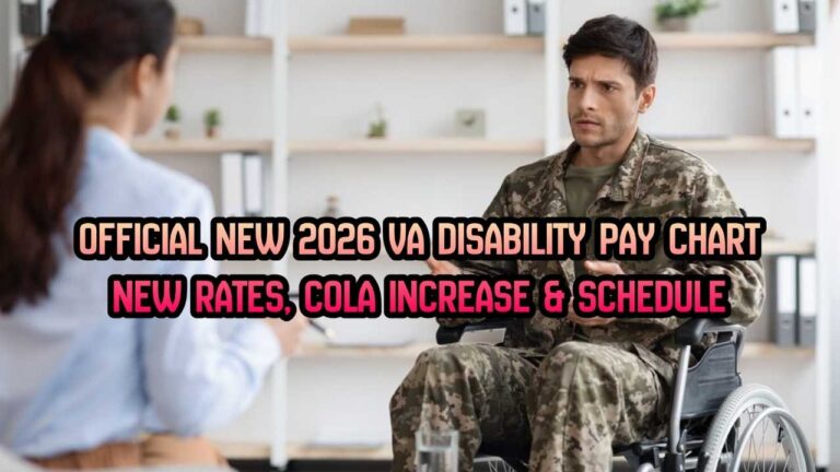 Official New 2026 VA Disability Pay Chart: New Rates, COLA Increase ...